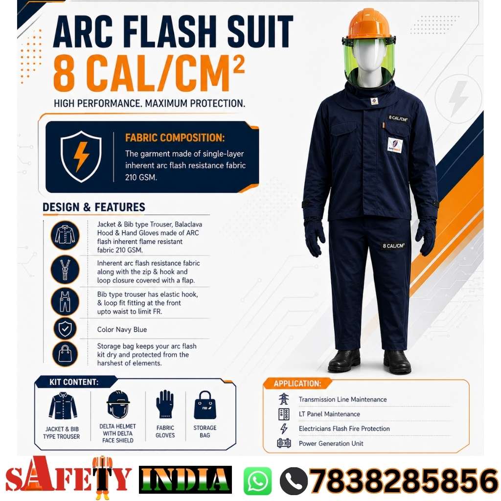 40 Cal Arc Flash Suit | Electrical Arc Flash Suit, PPE Kit | Flame ...